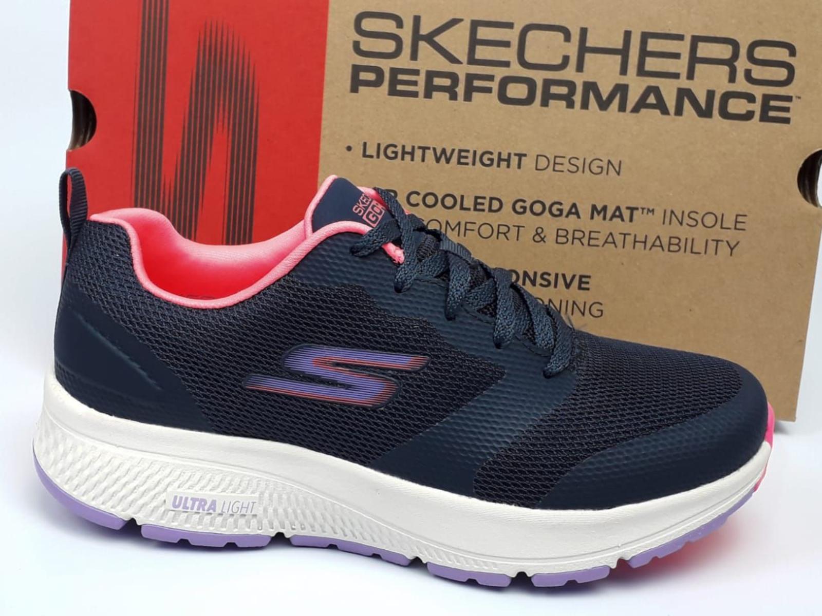 TENIS SKECHERS 128076 GO RUN CONSISTENT FEARS MARINHO/PINK